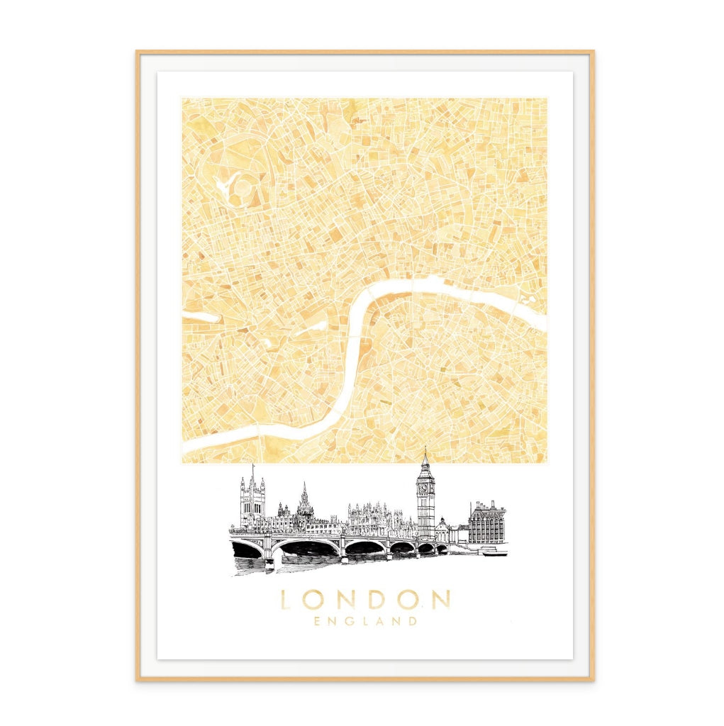 London Watercolor Art Print – Wall Studio