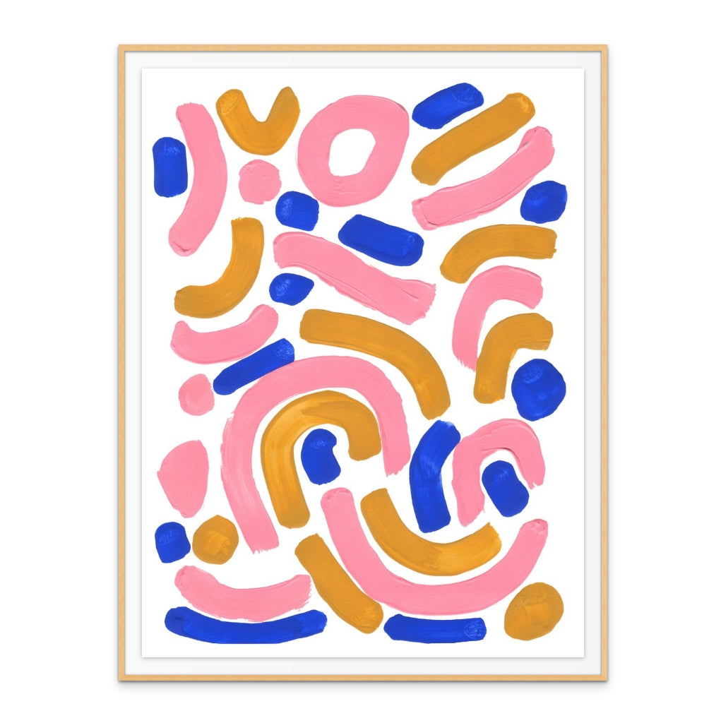 Pink Wiggle Art Print – Wall Studio