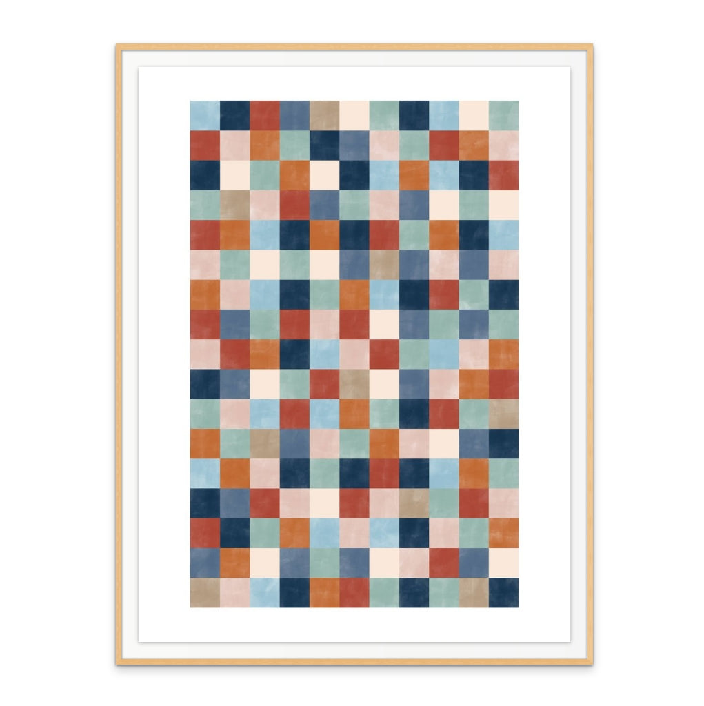 Colorful squares Art Print – Wall Studio