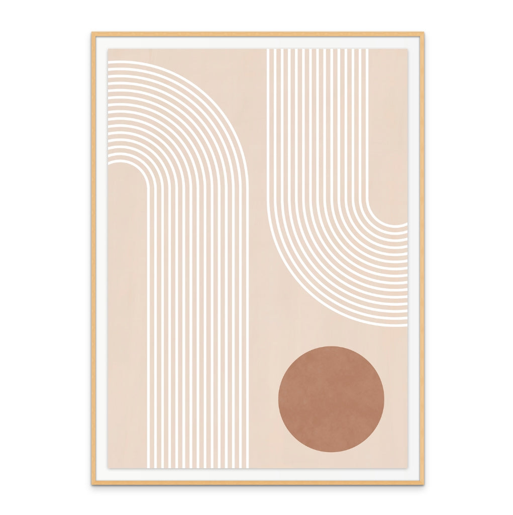 Cuadro "Beige Arc Poster No.1" – Wall Studio